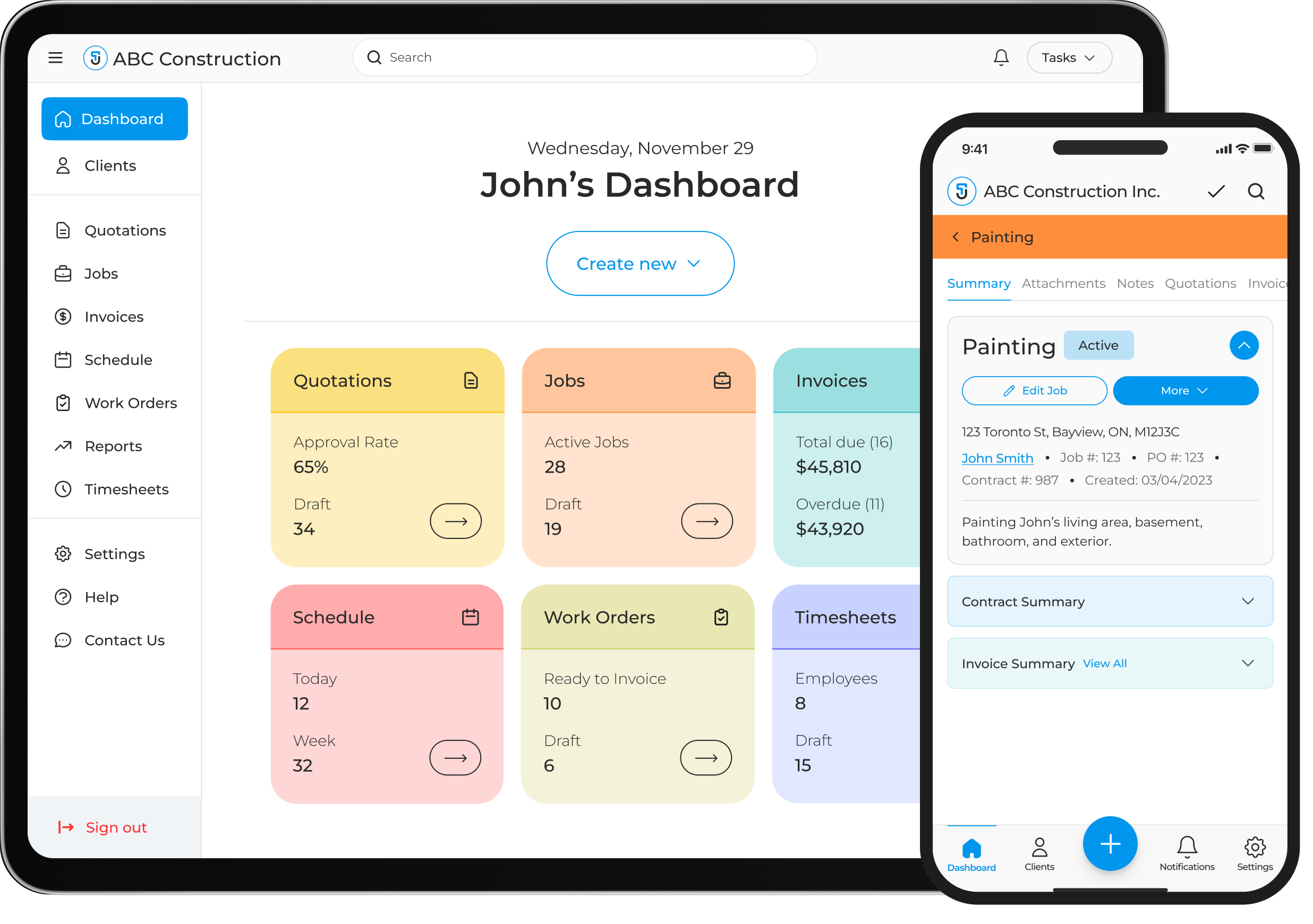 The simplest way to manage your construction company